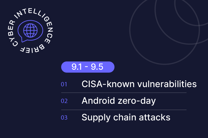 Cyber Intel Brief: CISA-known vulnerabilities, Android zero-day and supply chain attacks ...